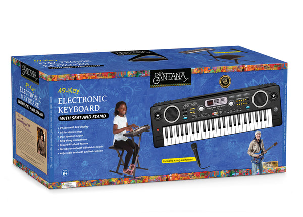49-KEY ELECTRONIC KEYBOARD BUNDLE – Santana Sounds